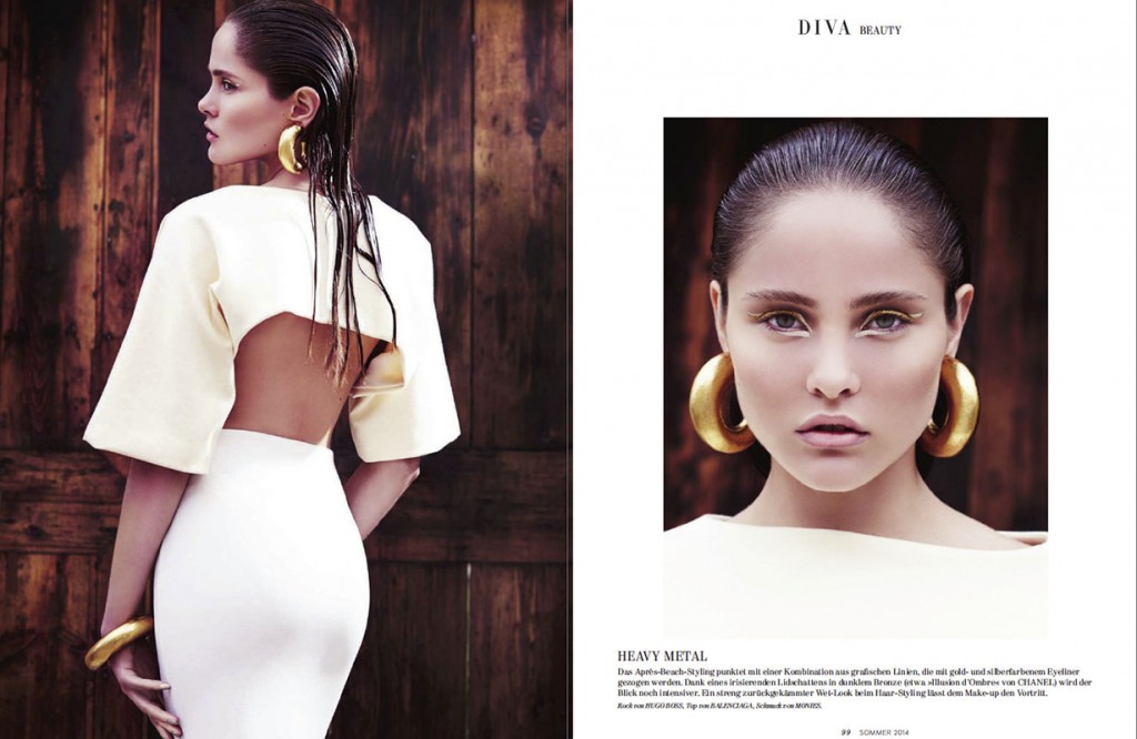 Golden Girl by Frauke Fischer for DIVA Magazine