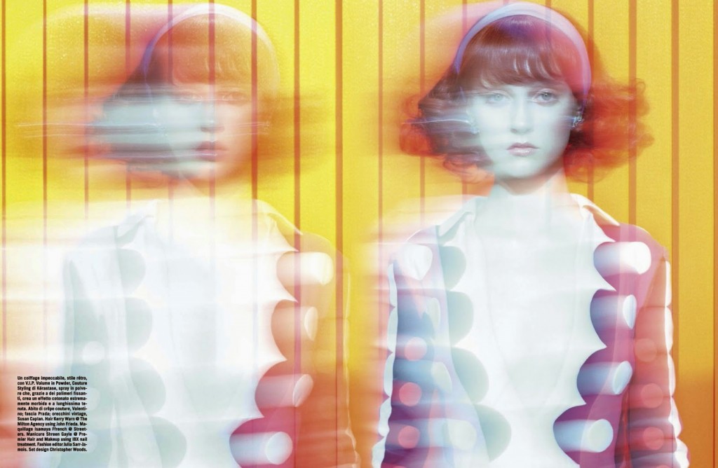 Frances Coombe by Miles Aldridge for Vogue Italia October 2014