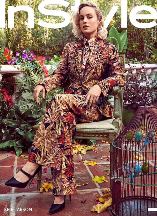 Brie Larson Stars in the Cover Story of InStyle Magazine March 2019 Issue