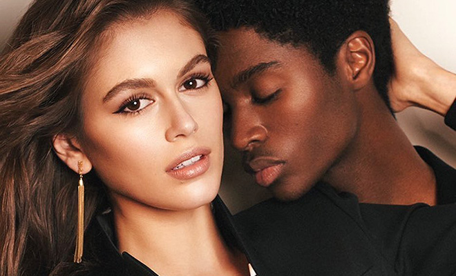 Kaia Gerber & Alton Mason Star in YSL Touche Eclat le Teint Campaign