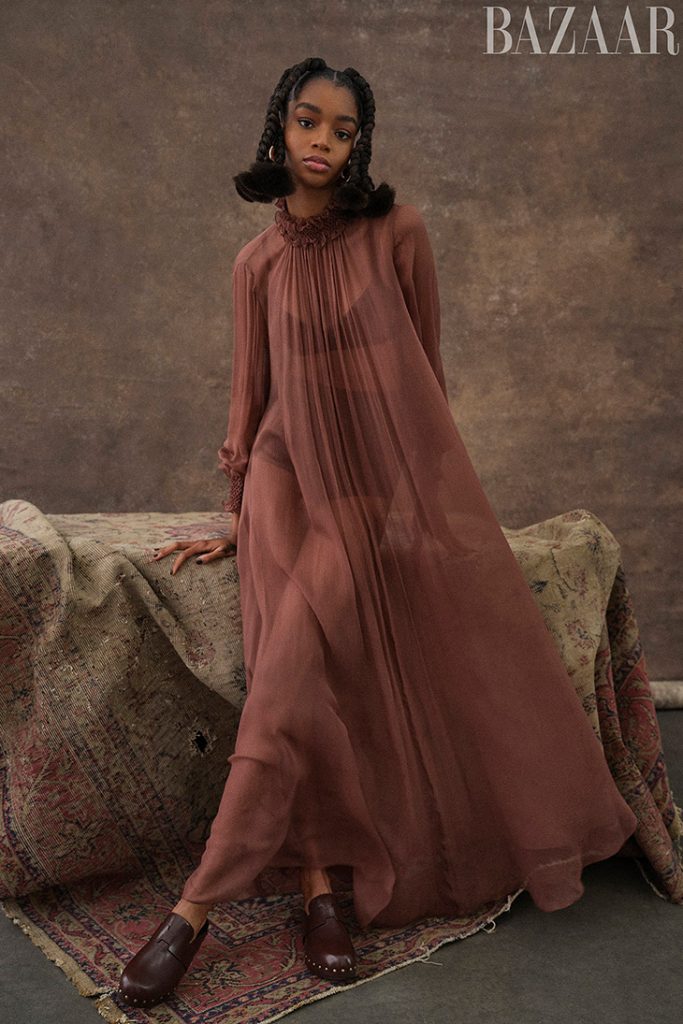 Rites Of Spring: Kyla Ramsey Poses for Harper's Bazaar April 2021 Issue