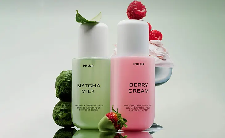 Phlur Layers Fragrance With Matcha Milk and Berry Cream Mists